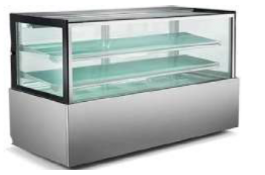 STRAIGHT GLASS COLD DISPLAY THREE TIER - 1500MM