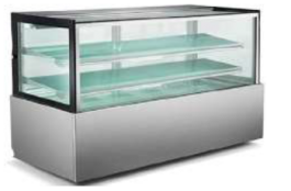 STRAIGHT GLASS COLD DISPLAY THREE TIER - 1800MM